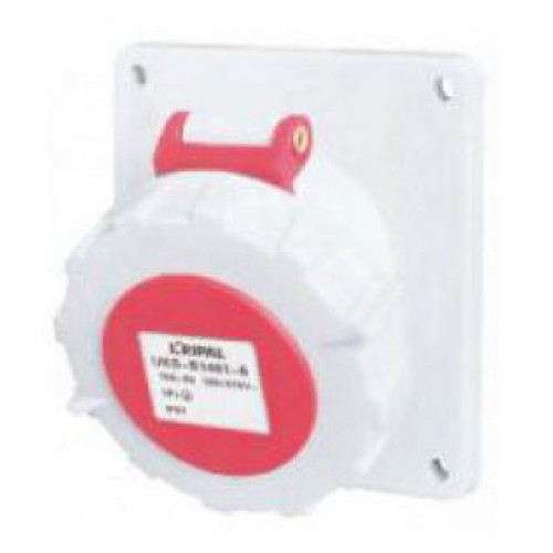Industrial Panel Mounted Socket IP67 63A